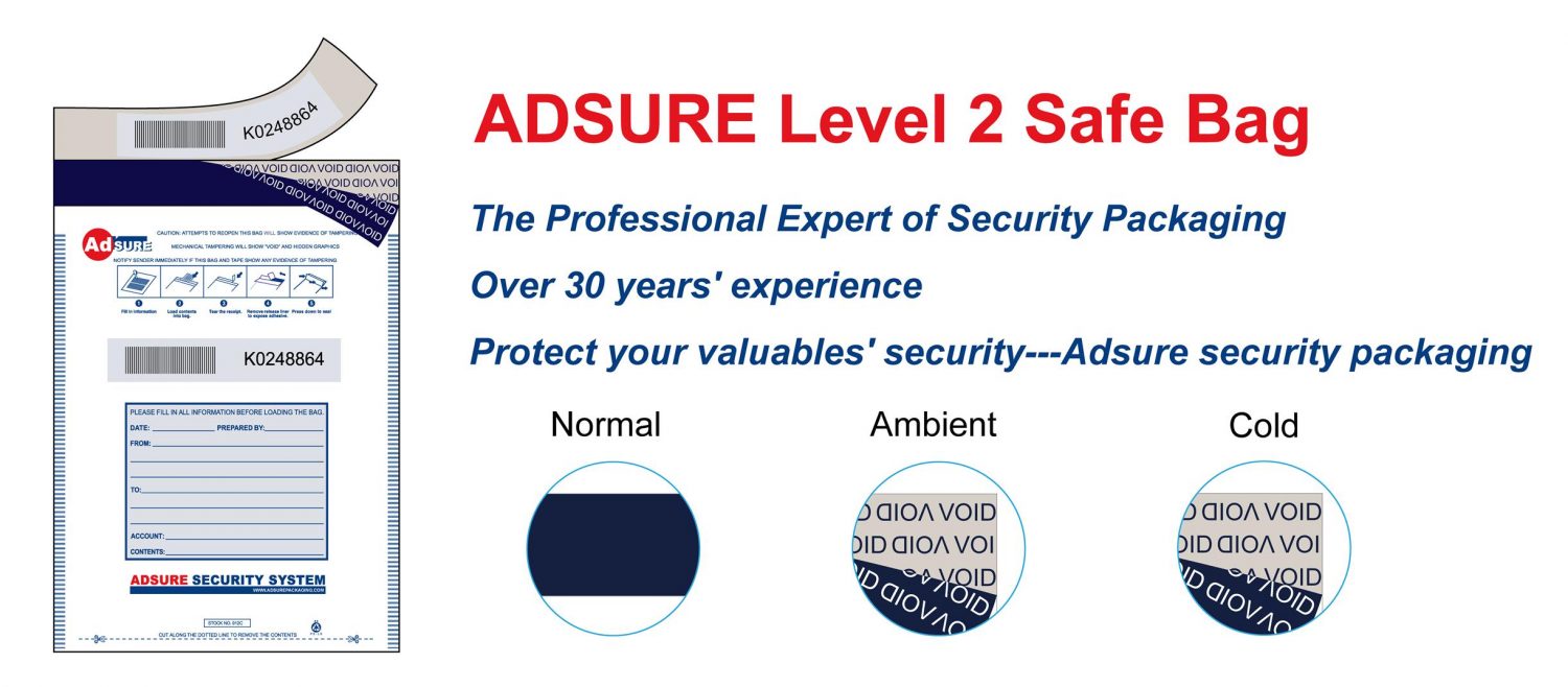 Level 2 Security Bags Tamper Evident Bag Manufacturer Adsure