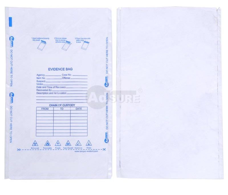 Breathable Police Forensic Evidence Bags | Tyvek Security Bags